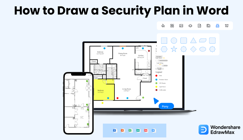 How To Draw A Security Plan In Word EdrawMax