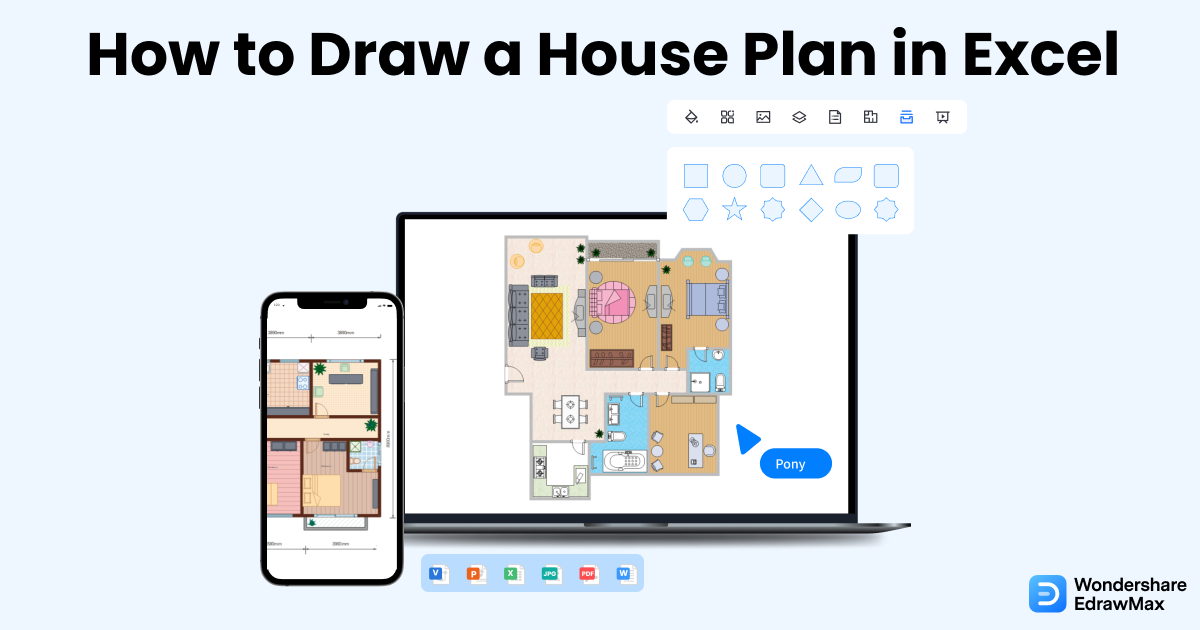 How to Draw a House Plan in Excel | EdrawMax