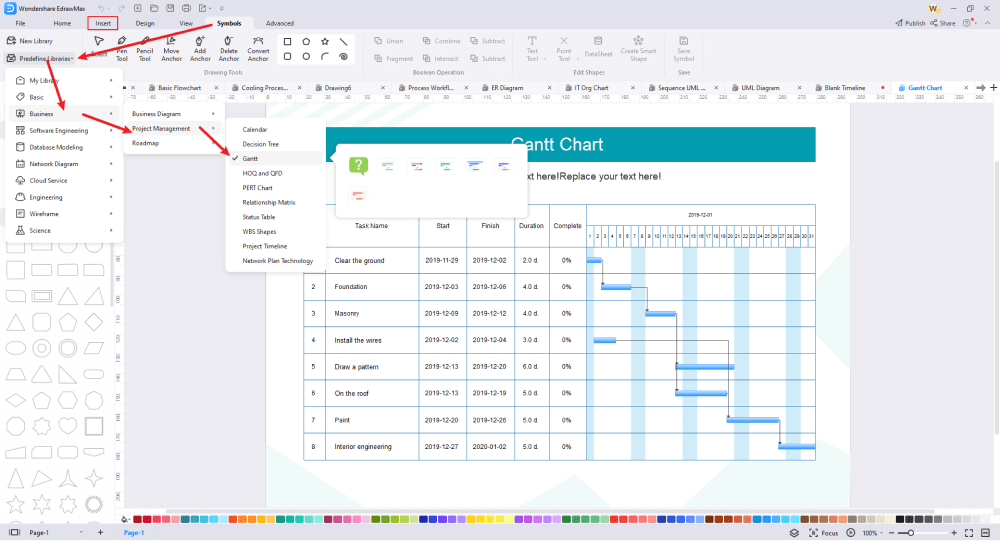 Visio Gantt Chart Otosection