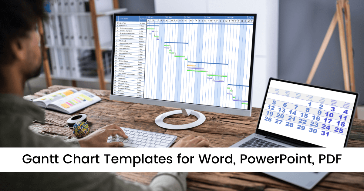 Free Gantt Chart Templates for Word, PowerPoint, PDF