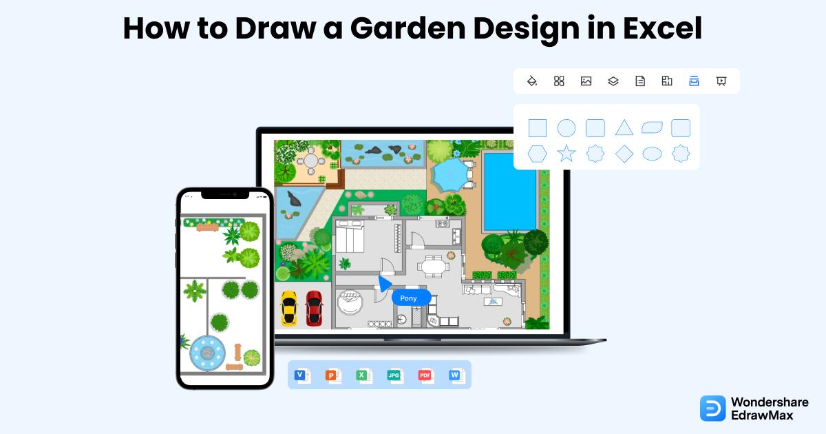 How to Draw a Garden Design in Excel | EdrawMax