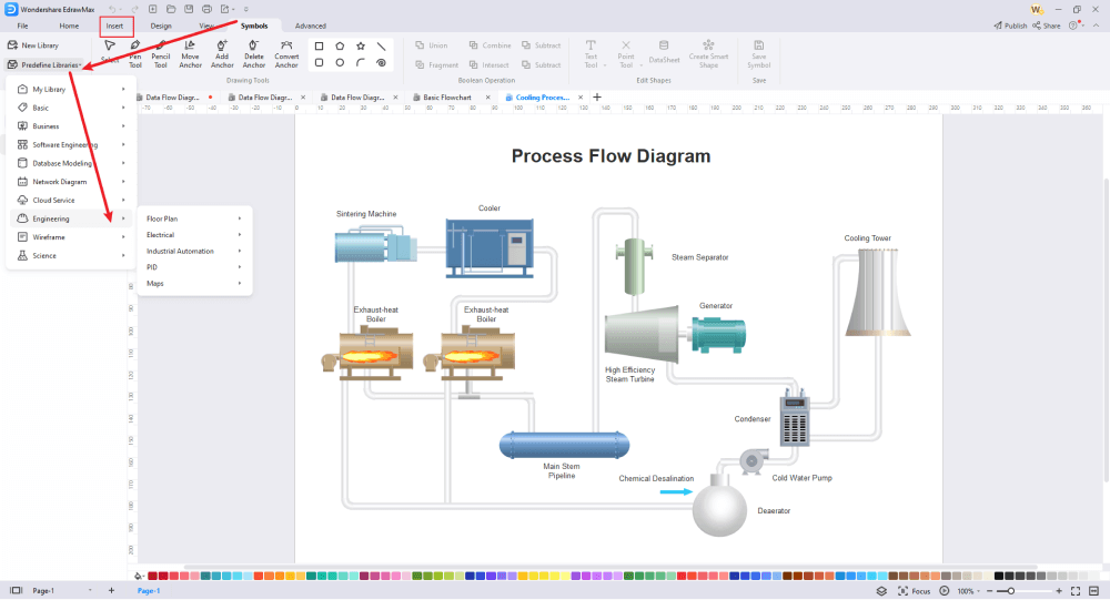 How To Draw A Process Flow Diagram In Visio EdrawMax 2022 