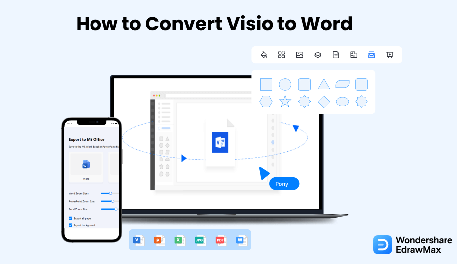 How To Convert Visio To Word EdrawMax 2023 