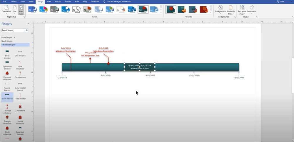 How To Create A Timeline In Visio EdrawMax