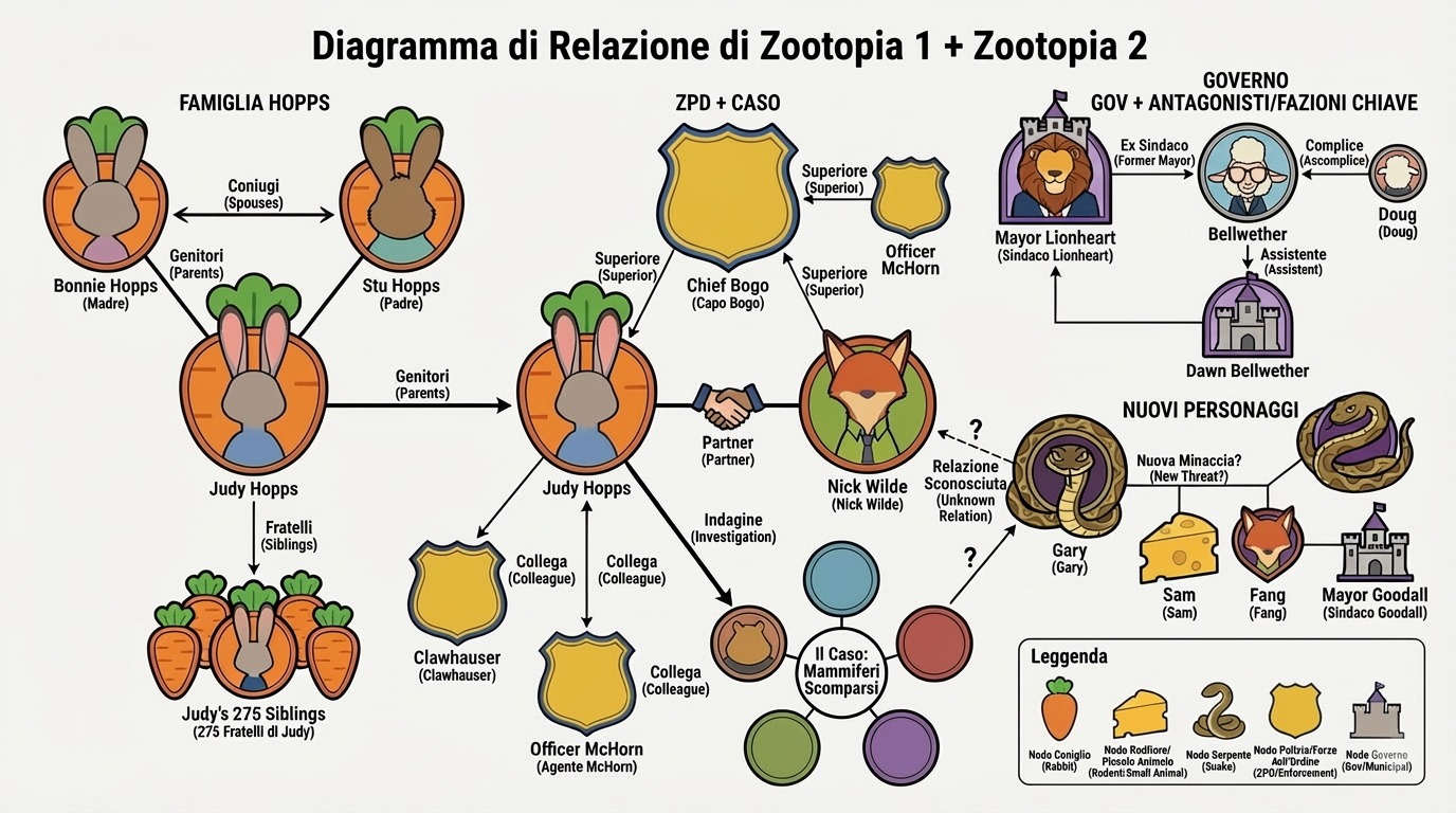 Famiglia Zootropolis: le famiglie Hopps e Wilde