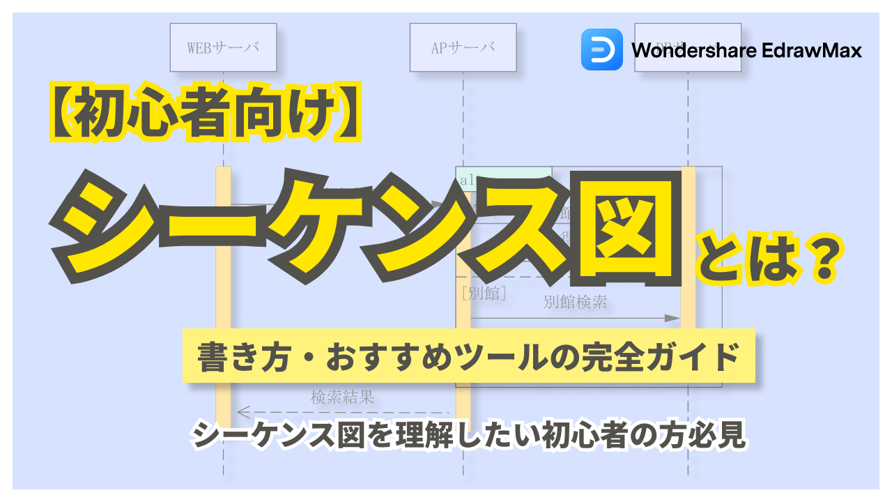 シーケンス図とは？ 書き方・おすすめツールの完全ガイド丨EdrawMax